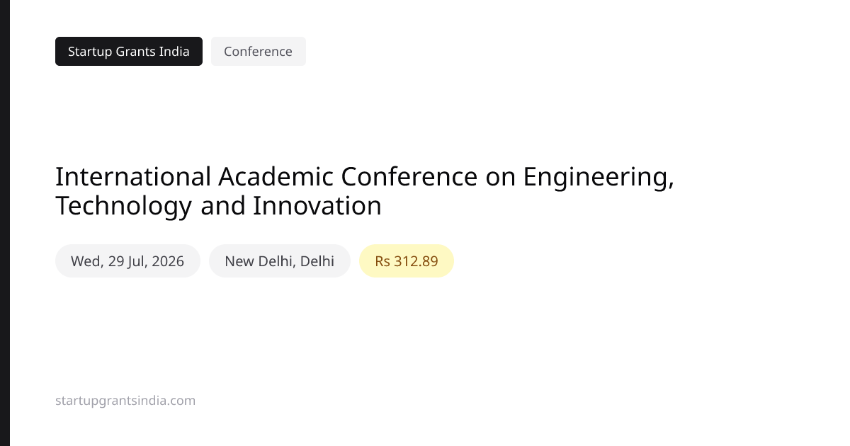 International Academic Conference on Engineering, Technology and ...